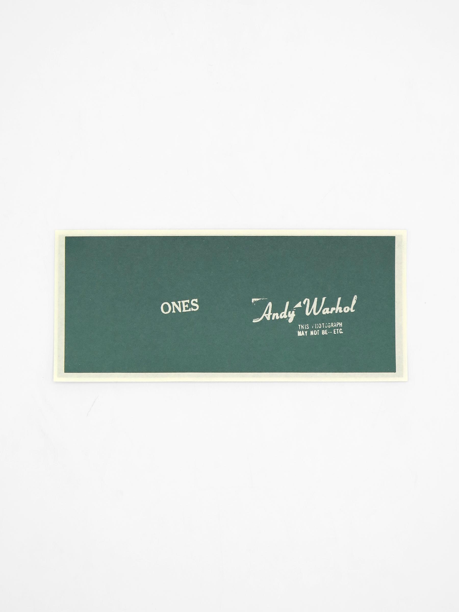 Andy Warhol, Ones | KARMA Bookstore