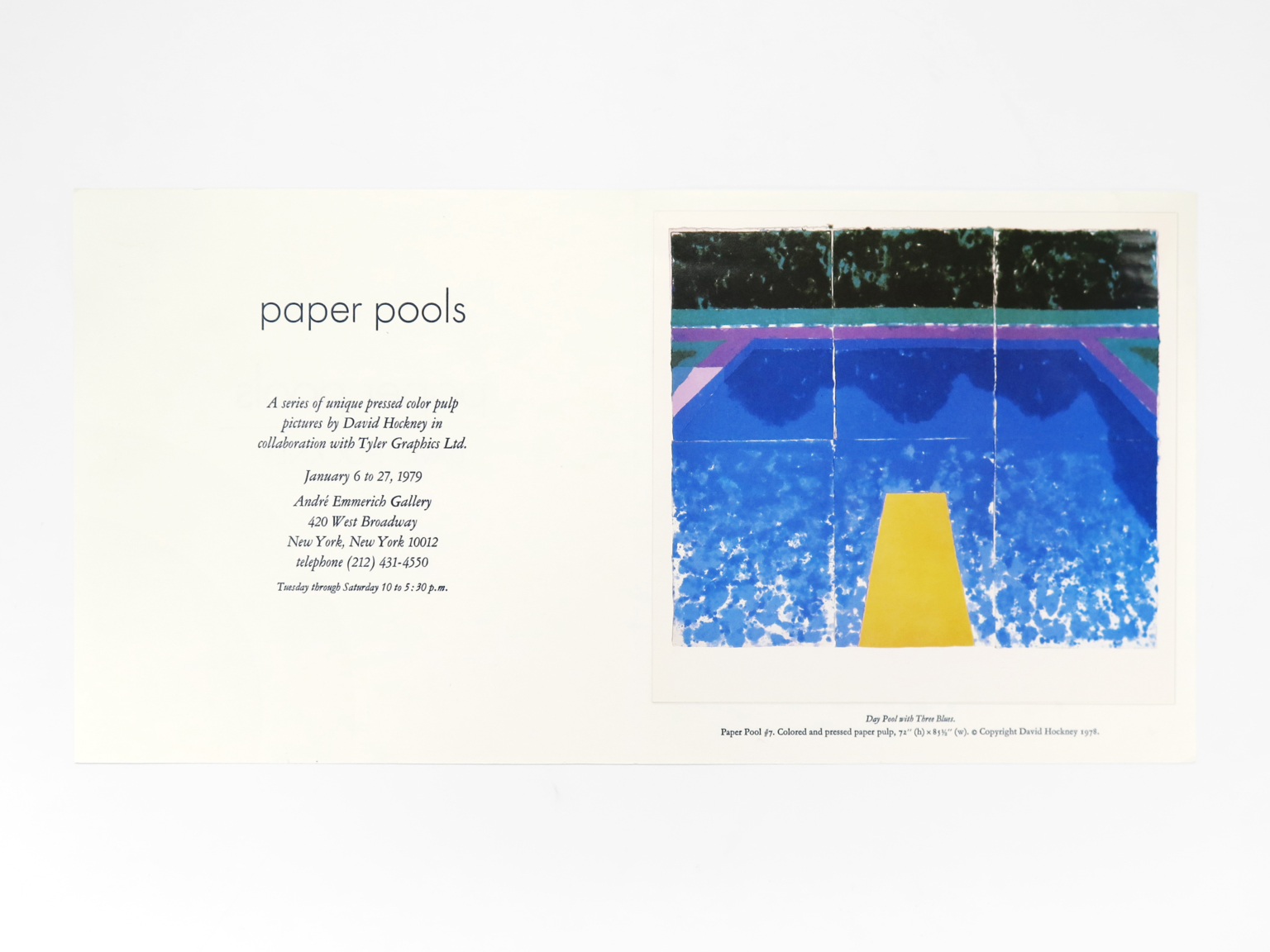 David Hockney, Paper Pools | KARMA Bookstore